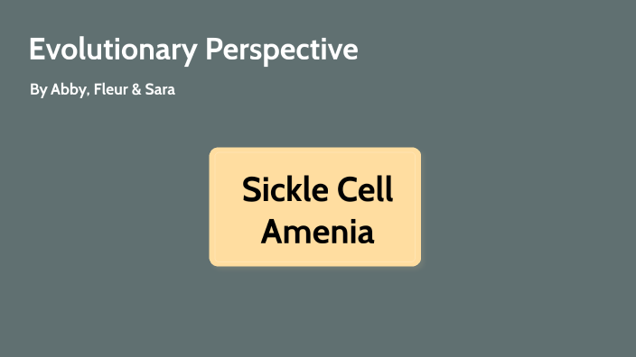 Biology Evolutionary Perspective - Sickle cell amenia by Abby Tullemans ...