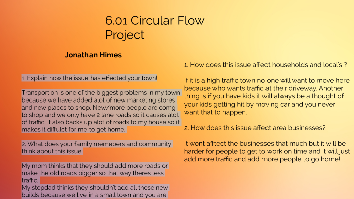 Circular Flow Project by Jonathan Roger on Prezi