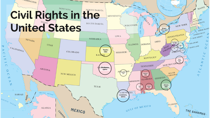 Time Period 8 Civil Rights Map by Terra Allen on Prezi