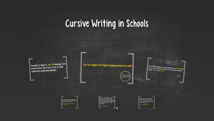 Cursive Writing in Schools by on Prezi