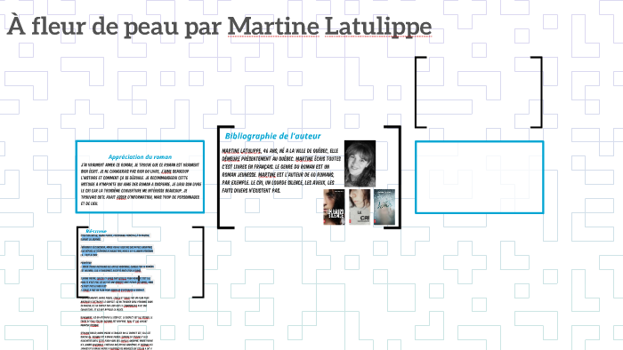 À fleur de peau par Martine Latulippe by Jayme Peever on Prezi