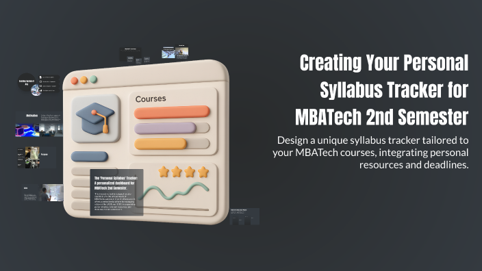Creating Your Personal Syllabus Tracker for MBATech 2nd Semester by ...