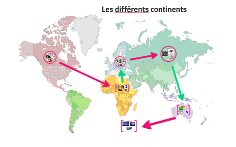Les differents continents by elisabeth cloutier on Prezi