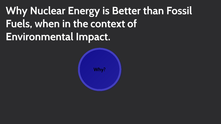 Why Nuclear Energy Is Better Than Fossle Fuels, When in the context of ...