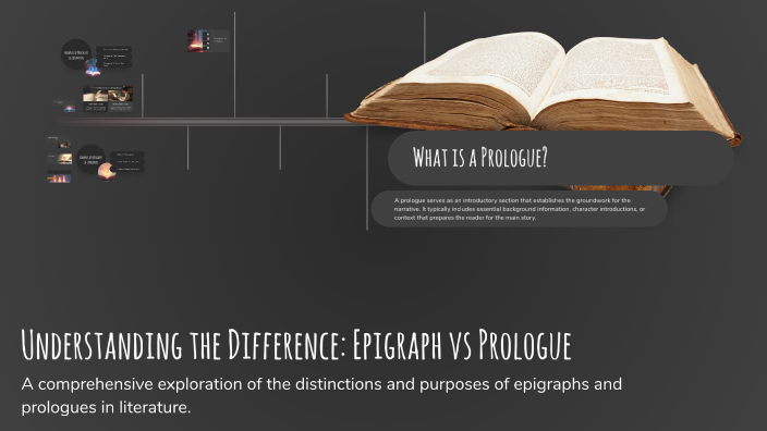 Understanding the Difference: Epigraph vs Prologue by Candace Oliver on Prezi