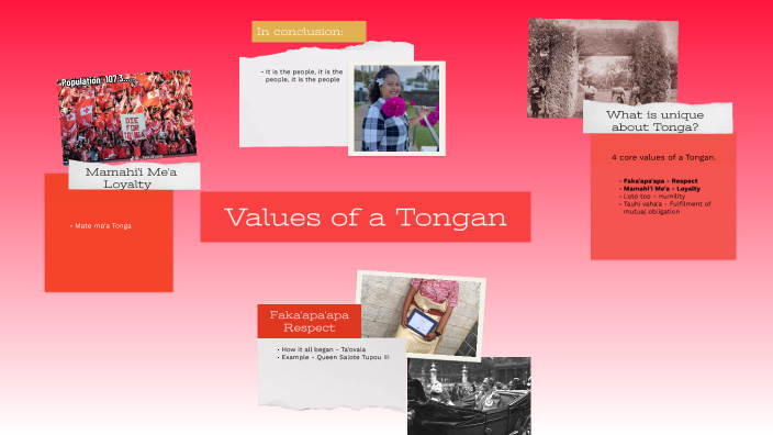 Values of a Tongan by Fusi Toa on Prezi