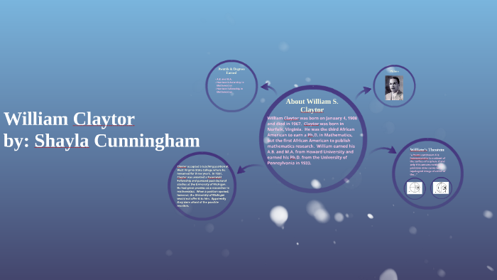 William Claytor by Shayla Cunningham on Prezi