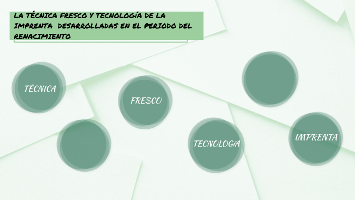 LA TÉCNICA FRESCO Y TECNOLOGÍA DE LA IMPRENTA DESARROLLADAS EN EL ...