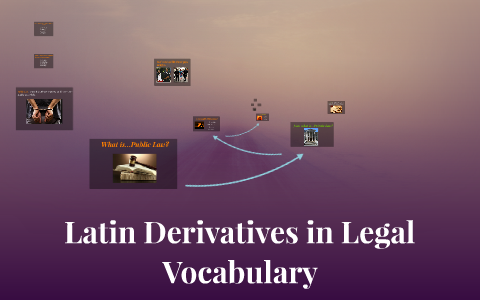 Latin Derivatives in Legal Vocabulary by Daniel Torres on Prezi