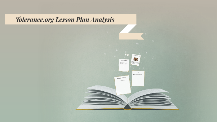 Tolerance Lesson Plan Analysis By Ennad Savid tolerance-lesson-plan-analysis-by-ennad-savid