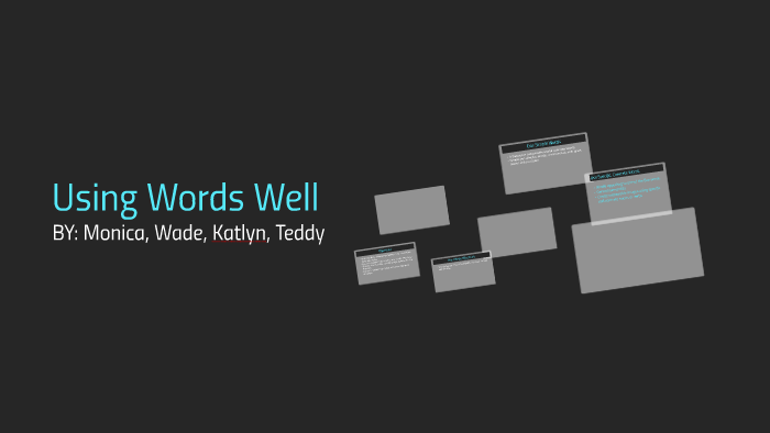 Using Words Well by Theodore Thompson