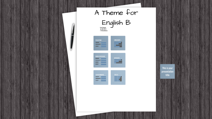 A theme for English B by Emilia levin on Prezi
