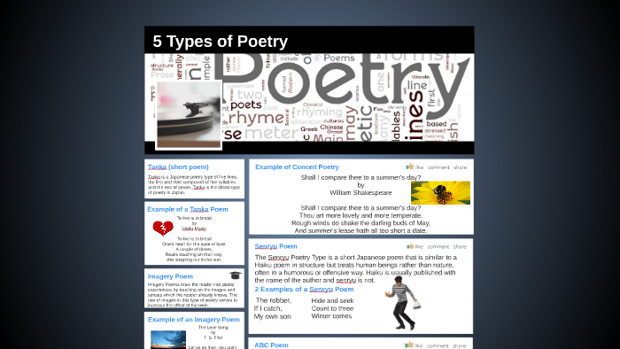 5 Types of Poetry by Nicole Siu on Prezi