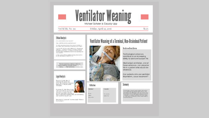 Ventilator Weaning by Cassidy Upp on Prezi