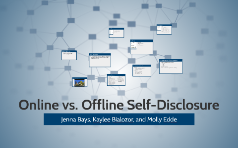 Online vs. Offline Self-Disclosure by Kaylee Bialozor on Prezi