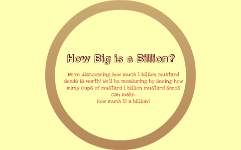 How Big is a Billion? by Robin H on Prezi