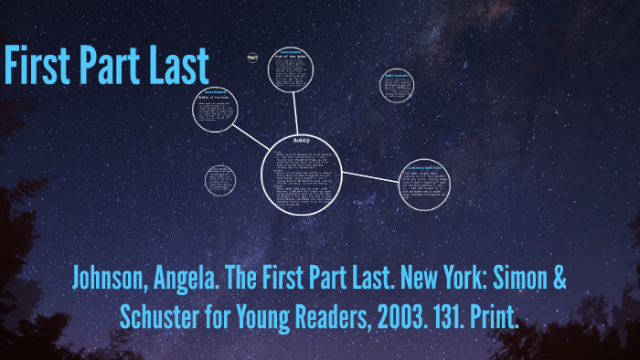 Johnson, Angela. The First Part Last. New York: Simon & Schu by Casey ...