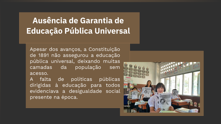 Resumo da Educação nas Constituições Brasileiras by Gabriela Bon on Prezi