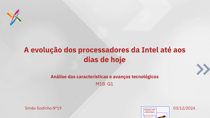 A evolução dos processadores da Intel até aos dias de hoje by Godinho ...