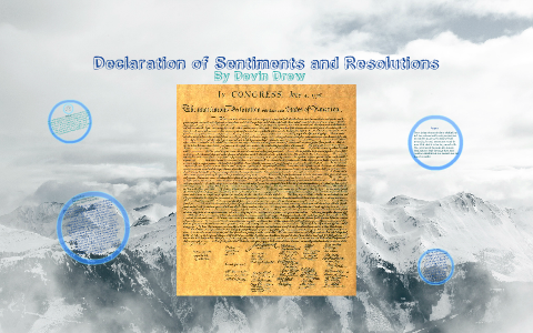 Declaration of Sentiments and Resolutions- A Rhetorical Analysis by ...