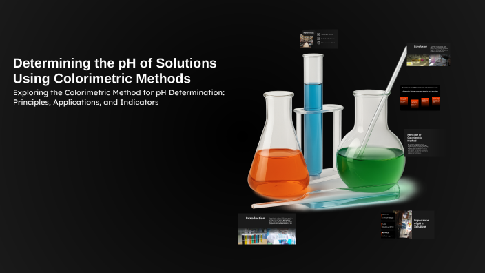 Determining the pH of Solutions Using Colorimetric Methods by zhanerke ...