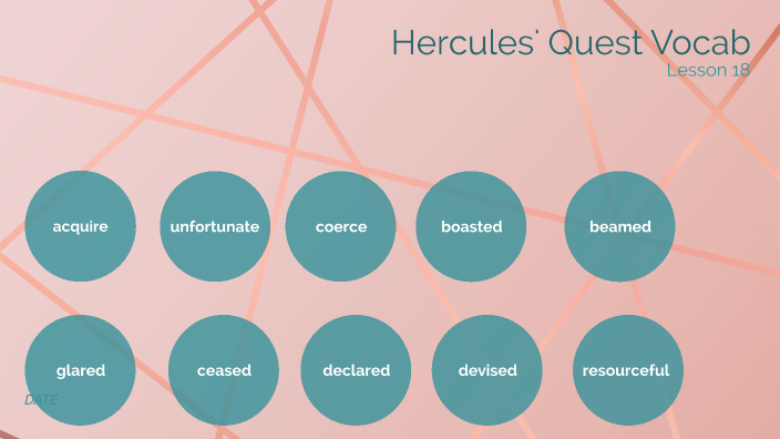 Hercules' Quest Vocabulary by Tina Sherman on Prezi