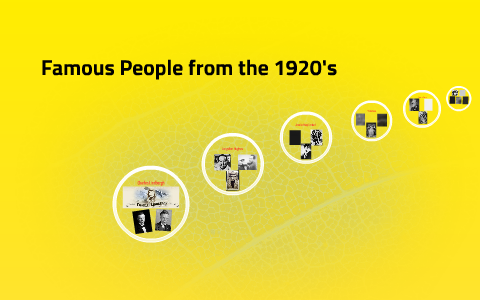 Famous People from the 1920's by Derick Mullikin on Prezi