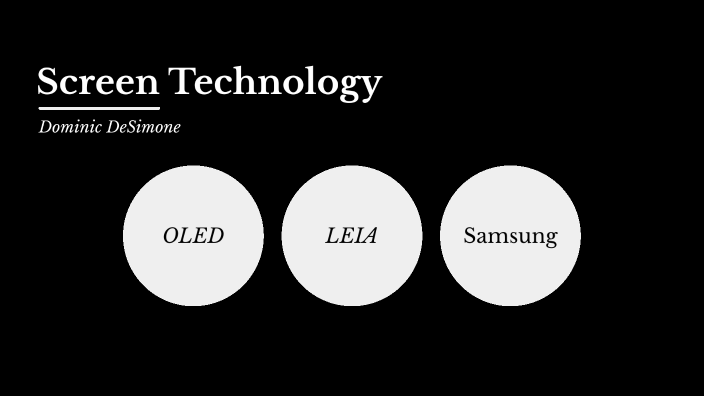 Screen Technology by Dominic DeSimone on Prezi
