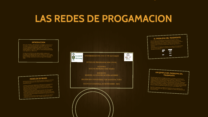redes de programación lineal by JOSE MARIA MACIAS MORENO on Prezi