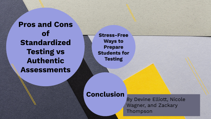 Pros and Cons to Standardized vs Authentic by Zack Thompson on Prezi