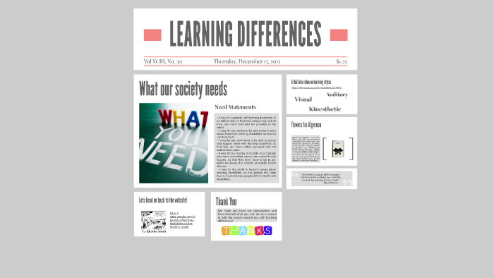 Learning Disadvantages by Kindel Launer on Prezi