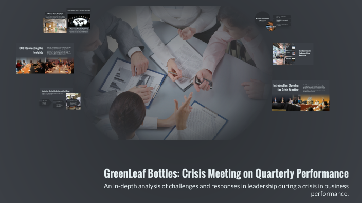 GreenLeaf Bottles: Crisis Meeting on Quarterly Performance by Sara ...