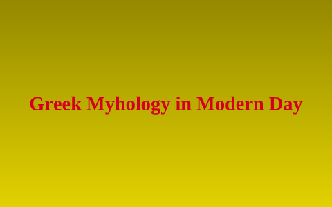 Greek Mythology in Modern Day by Ben Johnson on Prezi