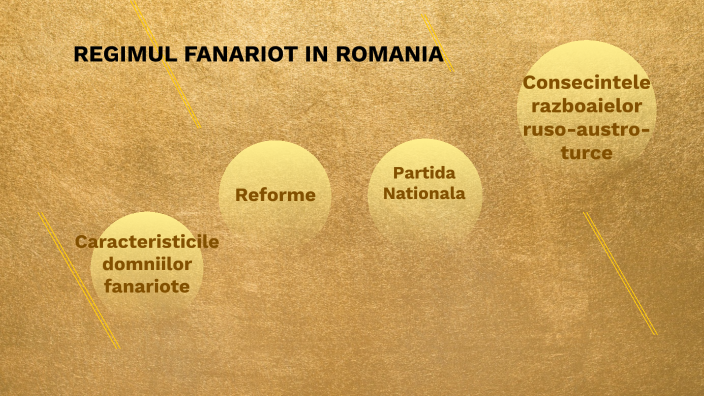 Regimul fanariot in Romania by Gavrila Miriana on Prezi
