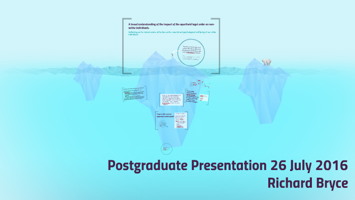 Postgraduate presentation by Richard Bryce on Prezi