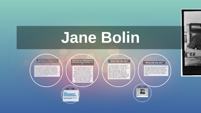 Jane Bolin by Arpitha Kochiyanil on Prezi