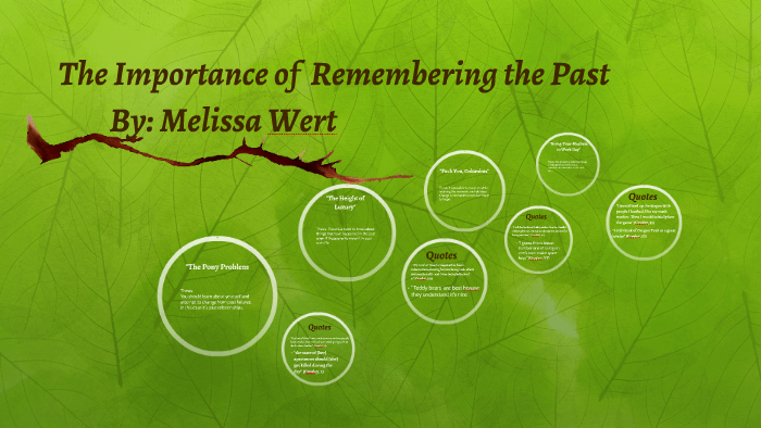 The Importance of Remembering the Past by Melissa Wert on Prezi