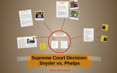 Supreme Court Decision: Snyder vs. Phelps by Nadia Weannara on Prezi