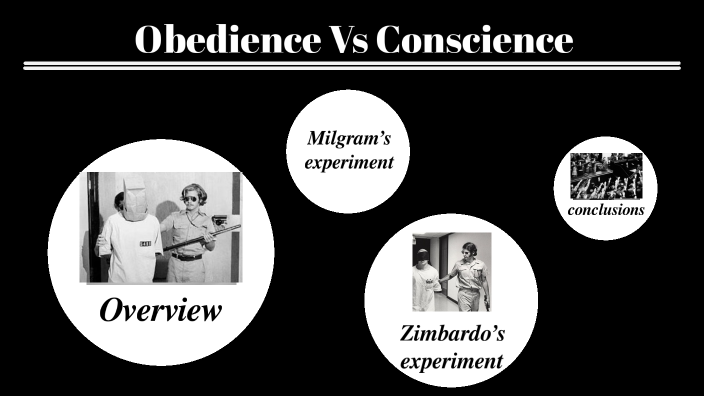 Obedience Vs Conscience by Ellie Wisnia Year 12 on Prezi