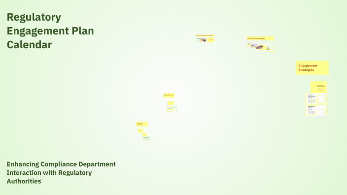 Regulatory Engagement Plan Calendar by Noor Alsuwaidan on Prezi
