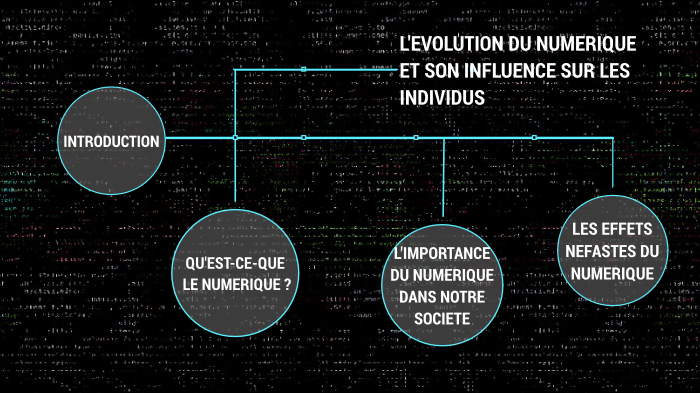 L'EVOLUTION DU NUMERIQUE ET SON INFLUENCE SUR LES INDIVIDUS by Paul ...