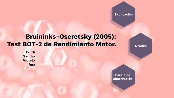 Bruininks-Oseretsky (2005): Test BOT-2 de Rendimiento Motor. by ANA ...