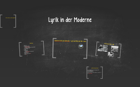 Lyrik in der Moderne by Marie Lübken on Prezi