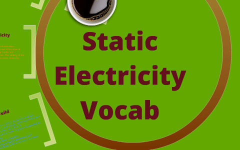 Static Electricity Vocabulary by Ms. Payne