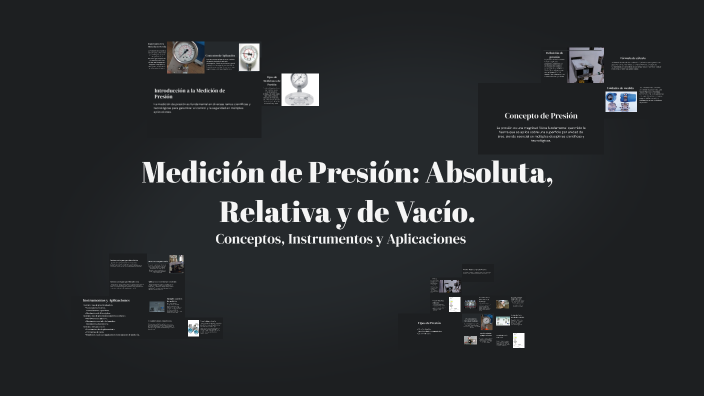 Medición de Presión: Absoluta, Relativa y de Vacío by juan chiriquez on ...