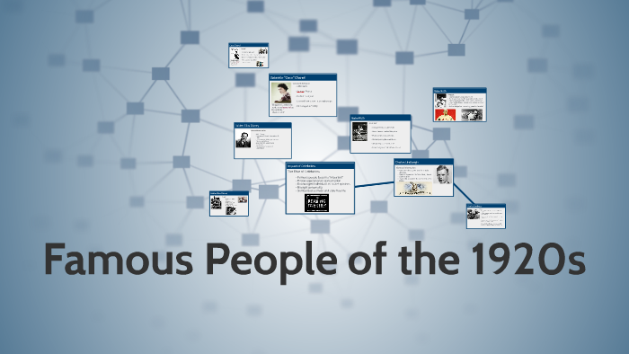 Famous People of the 1920s by Gabbi Hansen on Prezi