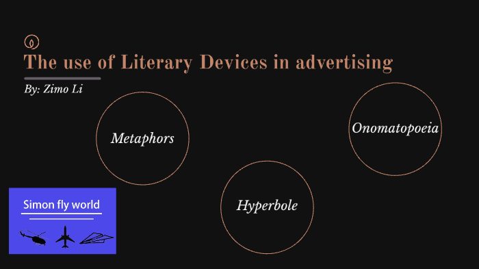The use of Literary Devices in advertising by Zimo Li on Prezi