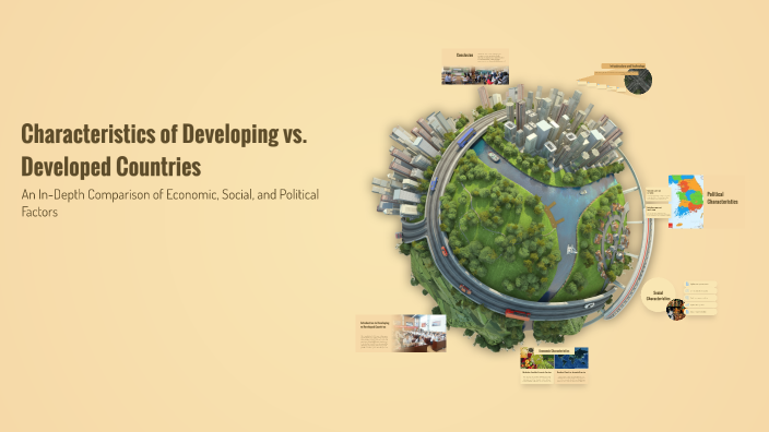 Characteristics of Developing vs. Developed Countries by Sheldon Palmer ...