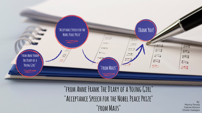 Anne frank, Nobel prize, from Maus by Charlie Gallegos on Prezi