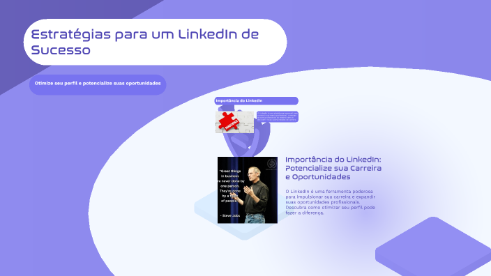 Estratégias para um LinkedIn de Sucesso by Barbara Luque on Prezi